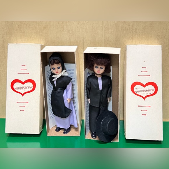 Toys | Vintage 75 Amish Boy Girl Sleepy Eyes Dolls | Poshmark